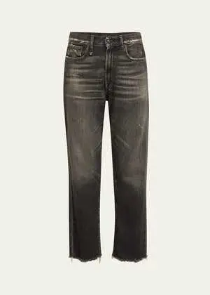 R13 Boyfriend Jeans - Abbey Black