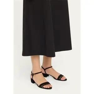 EMME PARSONS Simple Metallic Ankle-strap Sandals
