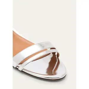 EMME PARSONS Simple Metallic Ankle-strap Sandals