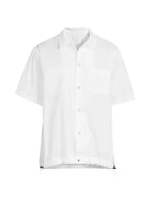 Sacai Cotton Button-front Shirt - Off White