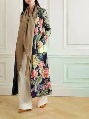 Etro Floral-print Cotton Coat