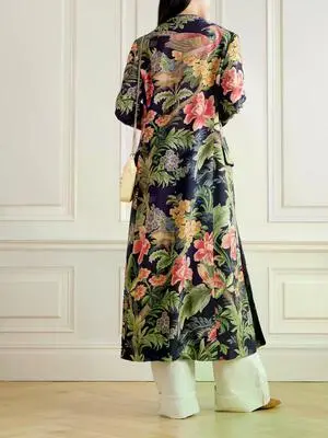 Etro Floral-print Cotton Coat