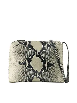Khaite Lina Medium Snake-effect Leather Shoulder Bag
