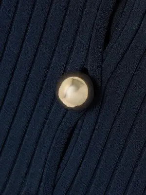 Stella McCartney Ribbed-knit Cardigan - Blue