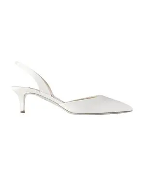 AQUAZZURA So Nude 50 Satin Slingback Pumps