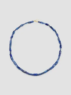 Jia Jia Arizona 14k Yellow Gold & Kyanite Beaded Necklace - Blue
