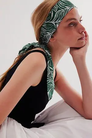 Free People Road Trip Headband - Green Leaf