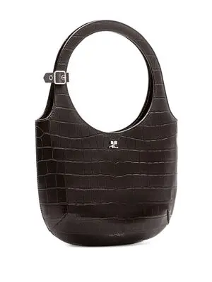 COURREGES Crocodile-effect Tote Bag
