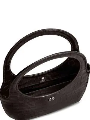 COURREGES Crocodile-effect Tote Bag