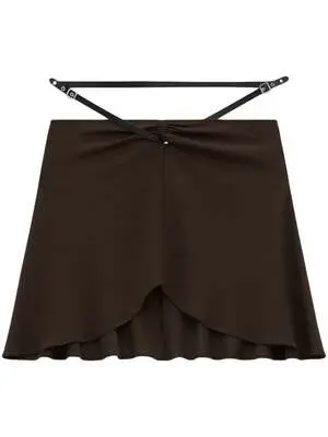 COURREGES Ellipse Mini Skirt - Brown
