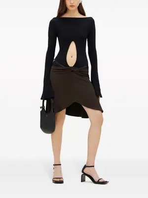 COURREGES Ellipse Mini Skirt - Brown