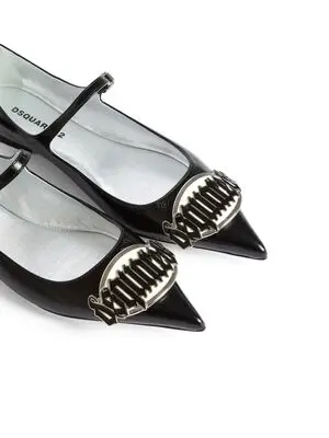 Dsquared2 Gothic Leather Ballerinas
