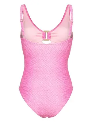 Heidi Klein Guana Island Snake-print Swimsuit