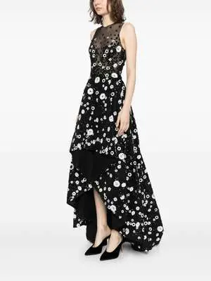 SAIID KOBEISY Beaded High-low Gown