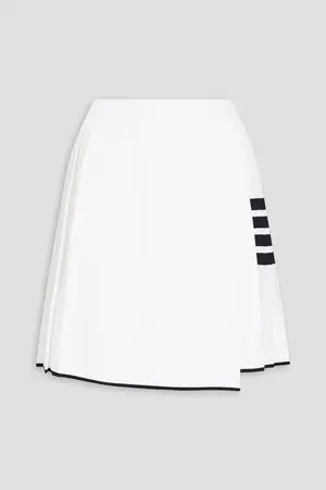 Thom Browne Wrap-effect Pleated Mini Skirt