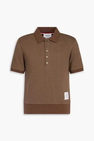 Thom Browne Ribbed Cotton Polo Shirt