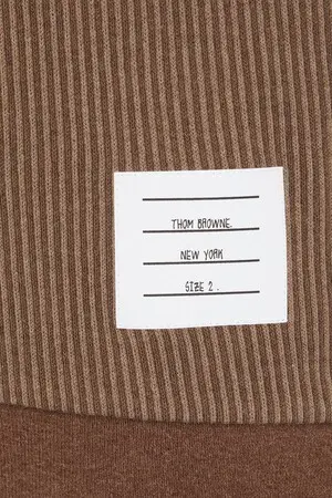 Thom Browne Ribbed Cotton Polo Shirt