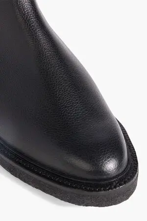 Thom Browne Pebbled-leather Chelsea Boots - Black