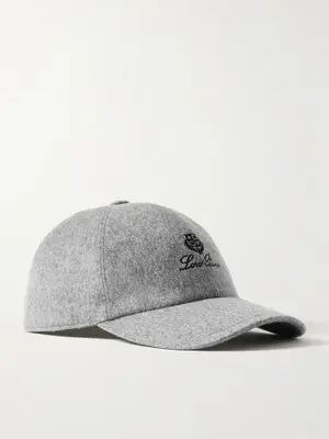 Loro Piana Logo-embroidered Storm System® Baseball Cap - Gray