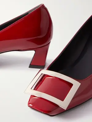 ROGER VIVIER Trompette 45 Patent-leather Pumps - Red