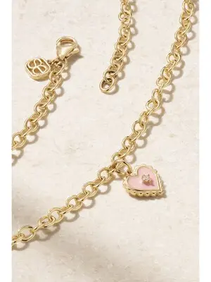 SYDNEY EVAN 14-karat Enamel And Diamond Bracelet