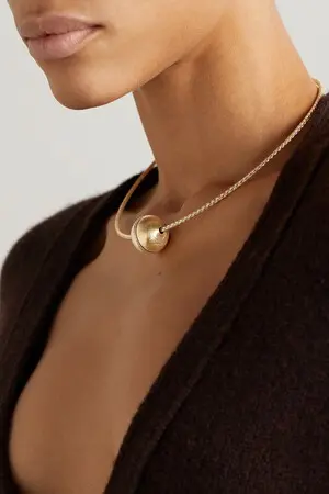 Lauren Rubinski 14-karat Diamond Sphere Necklace