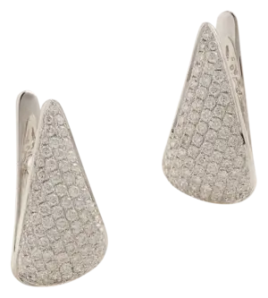 ANITA KO 18-karat Diamond Teardrop Earrings - Silver