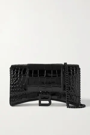 Women's Croc-Effect Flap Bags