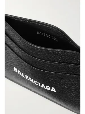 Balenciaga Cash Printed Textured-leather Cardholder
