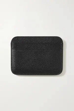 Balenciaga Cash Printed Textured-leather Cardholder - Black