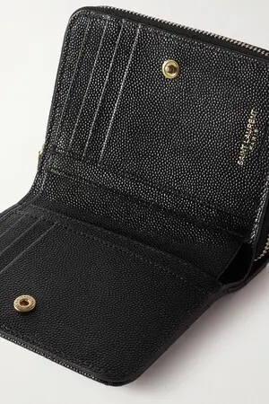 Saint Laurent Monogramme Quilted Textured-leather Wallet