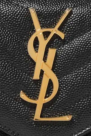 Saint Laurent Monogramme Quilted Textured-leather Wallet