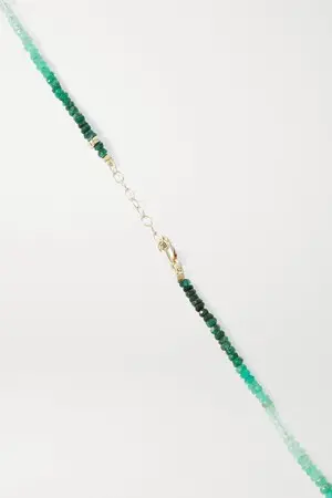 Jia Jia Gold Emerald Chain Necklace