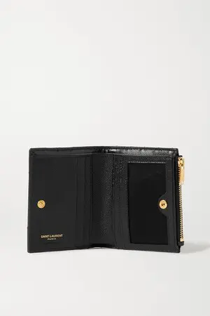 Saint Laurent Monogramme Quilted Textured-leather Wallet