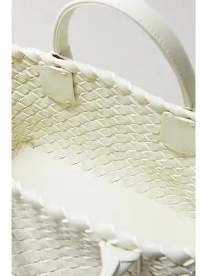 Bottega Veneta Cabat Mini Intrecciato Leather Tote