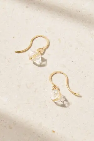 MELISSA JOY MANNING 14-karat Recycled Herkimer Diamond Earrings - Gold