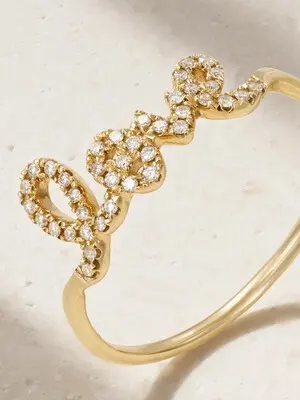 SYDNEY EVAN Love 14-karat Diamond Ring - Gold