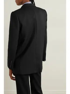 NILI LOTAN Diane Stretch-wool Twill Blazer - Black
