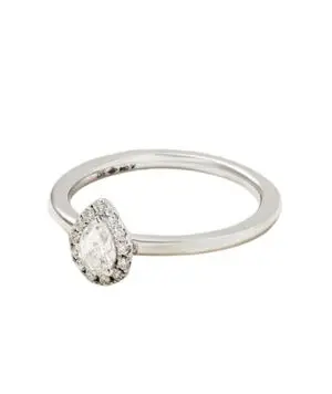 De Beers Aura Platinum Diamond Ring - Gold