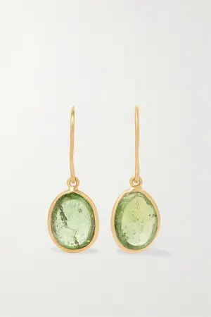 PIPPA SMALL 18-karat Gold Tourmaline Drop Earrings - Green