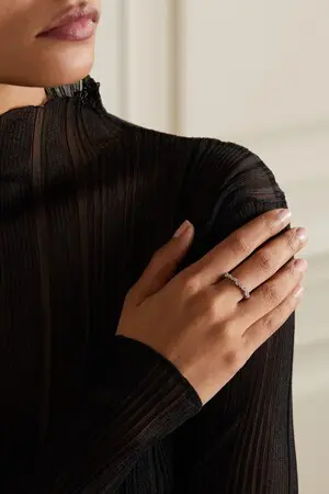 SUZANNE KALAN Eternity 18-karat White Diamond Ring