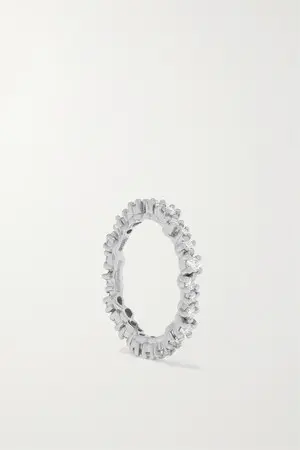 SUZANNE KALAN Eternity 18-karat White Diamond Ring