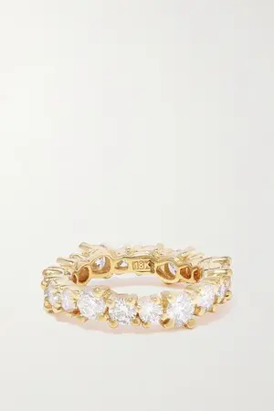 SUZANNE KALAN Eternity 18-karat Diamond Ring