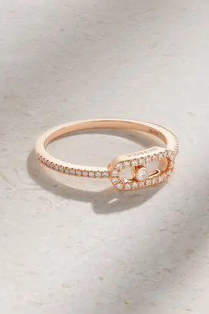 Messika Messika Move Uno 18-karat Rose Gold Diamond Ring Rose Gold