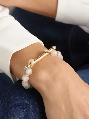 ANANYA Chakra 18-karat Multi-stone Bracelet - Gold