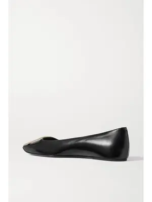 ROGER VIVIER Trompette Bellerine Ballet Flats - Black