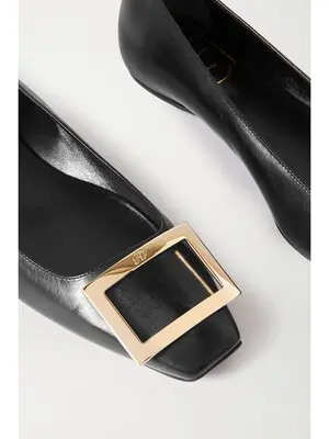 ROGER VIVIER Trompette Bellerine Ballet Flats - Black