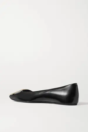 ROGER VIVIER Trompette Bellerine Ballet Flats - Black