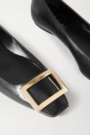 ROGER VIVIER Trompette Bellerine Ballet Flats - Black