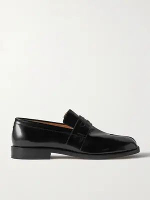 MAISON MARGIELA Tabi Glossed-leather Loafers